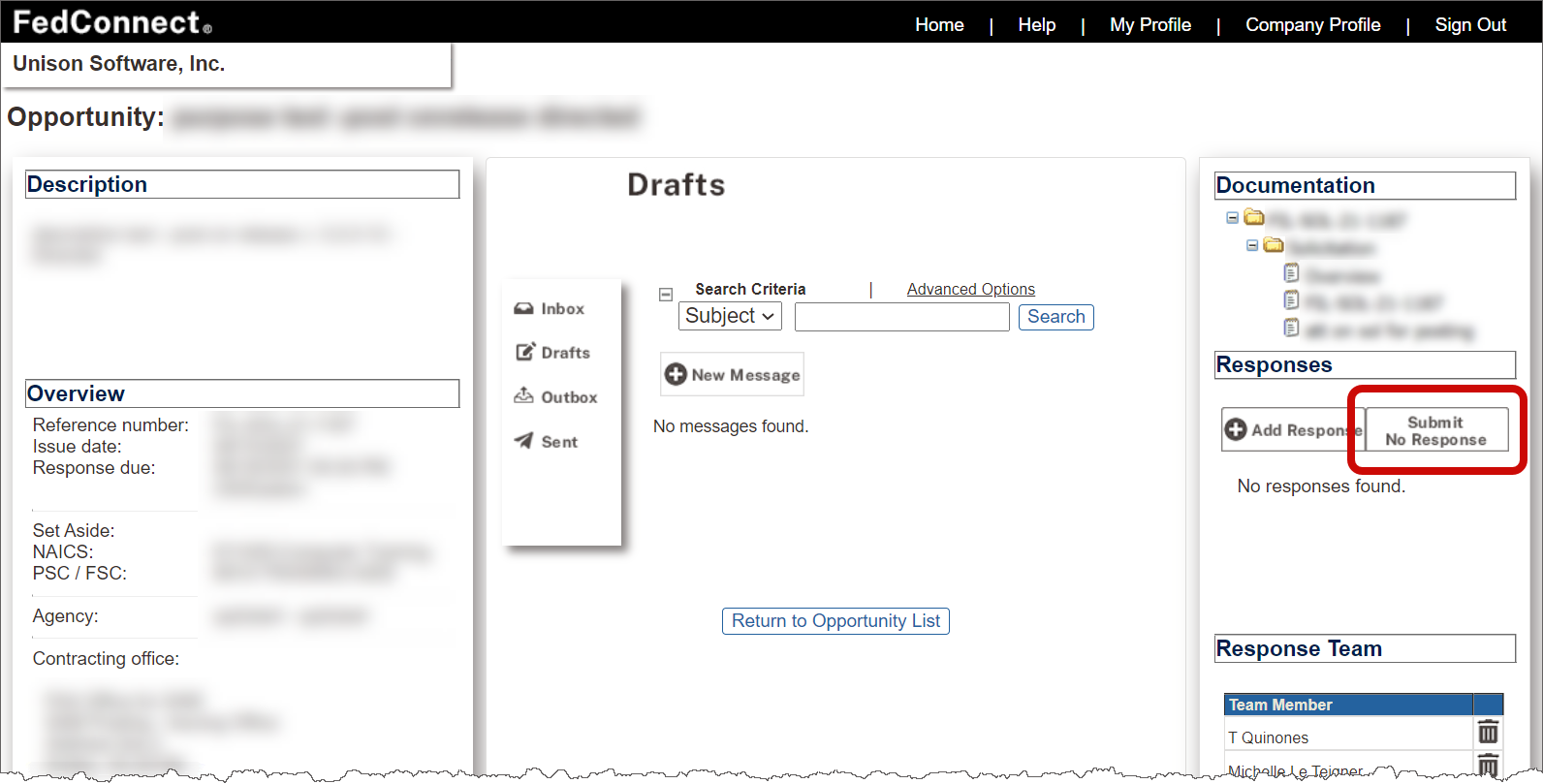 Managing Response Team Tasks